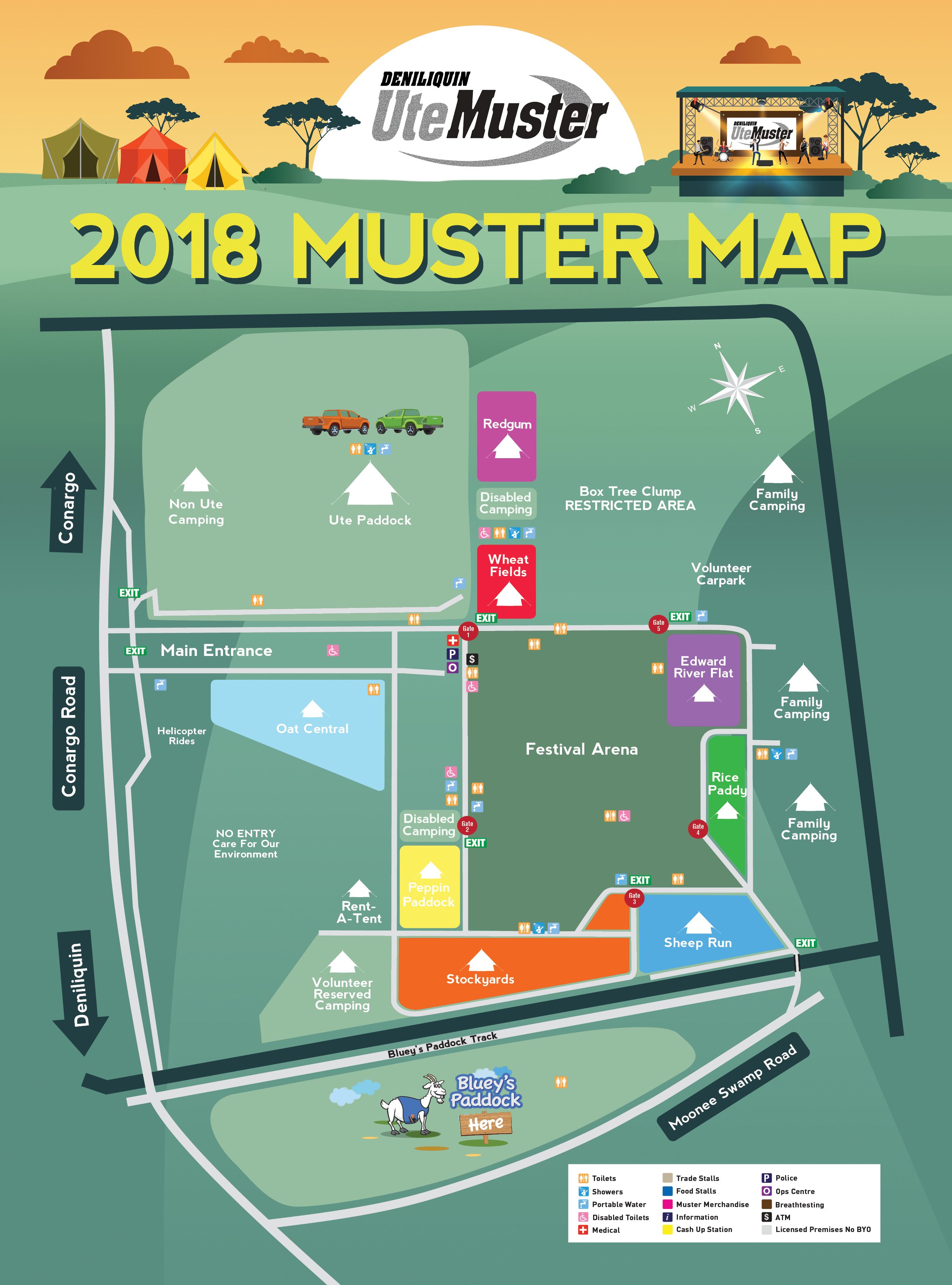 Site Map - Deni Ute Muster