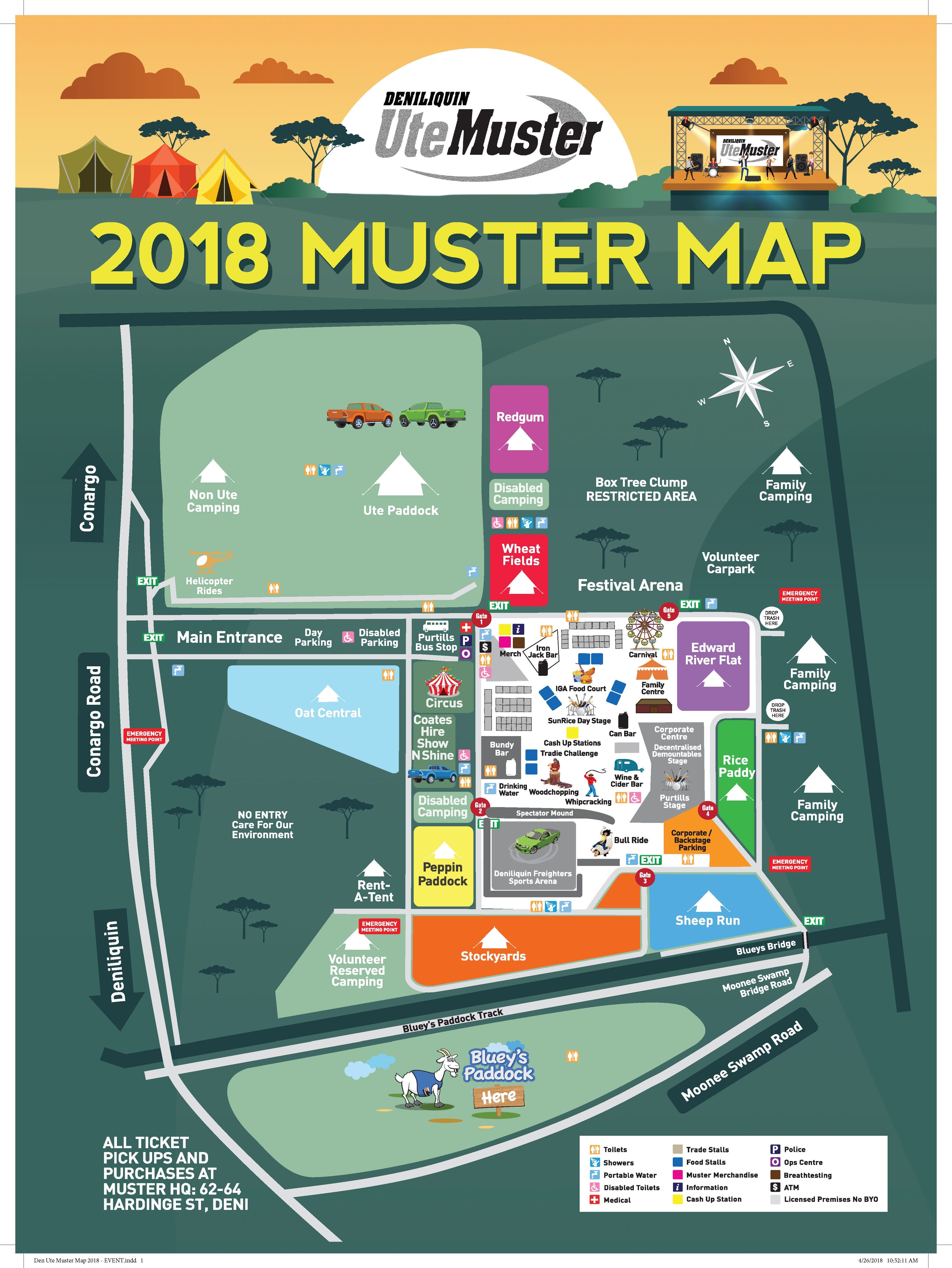 Site Map - Deni Ute Muster