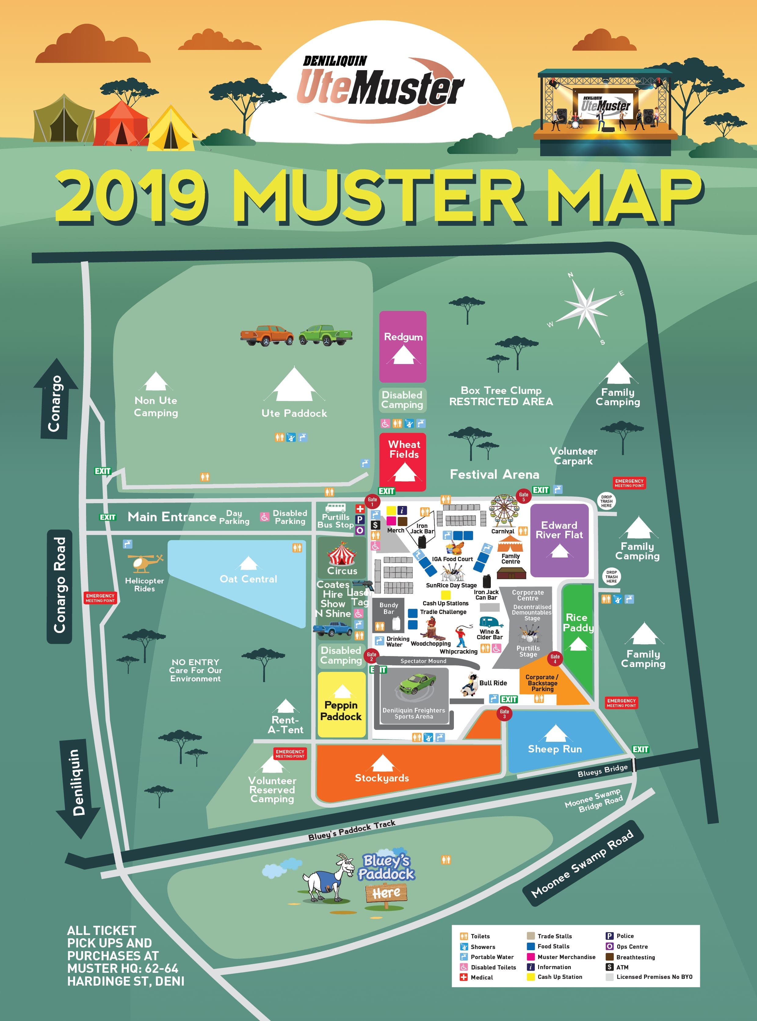 Site Map - Deni Ute Muster