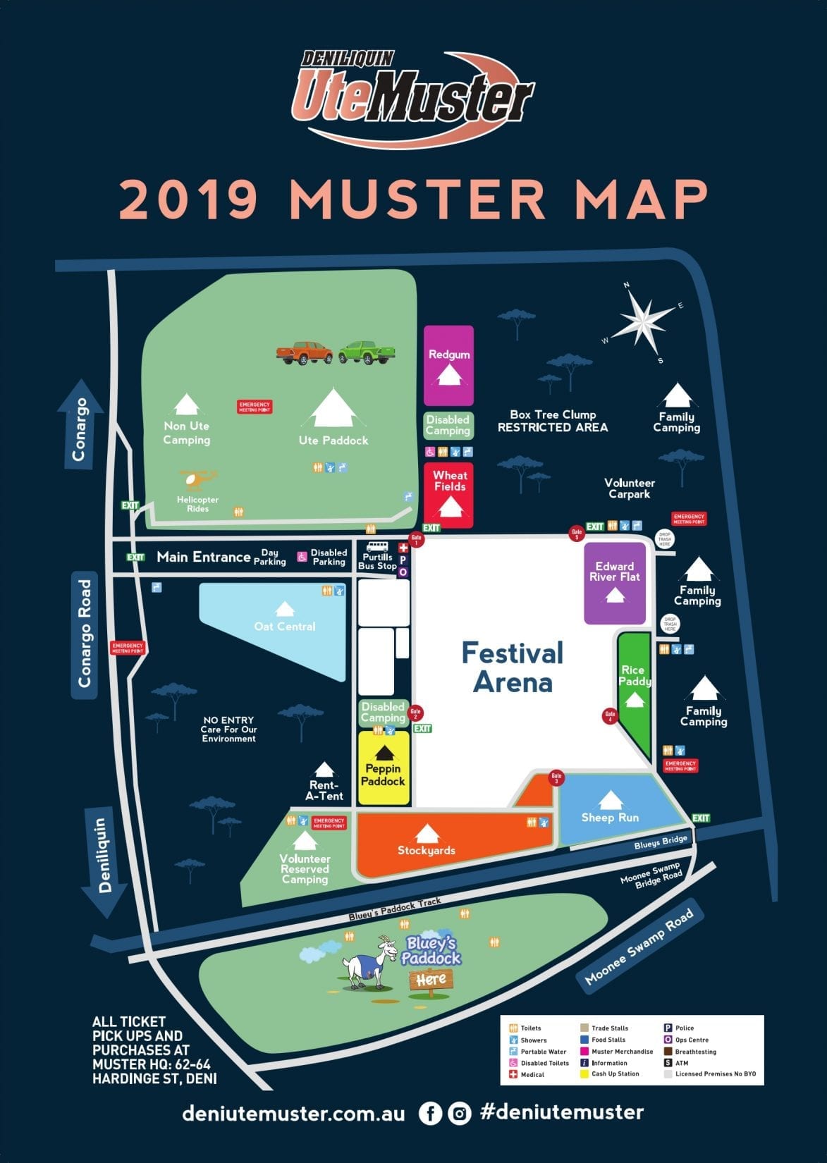 Site Map - Deni Ute Muster