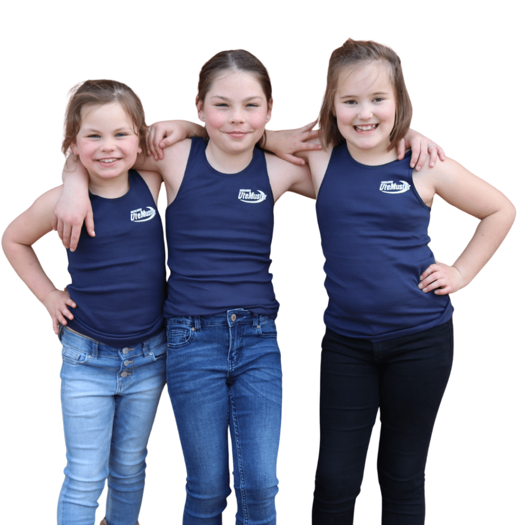 Kids Blue Singlet - Deni Ute Muster