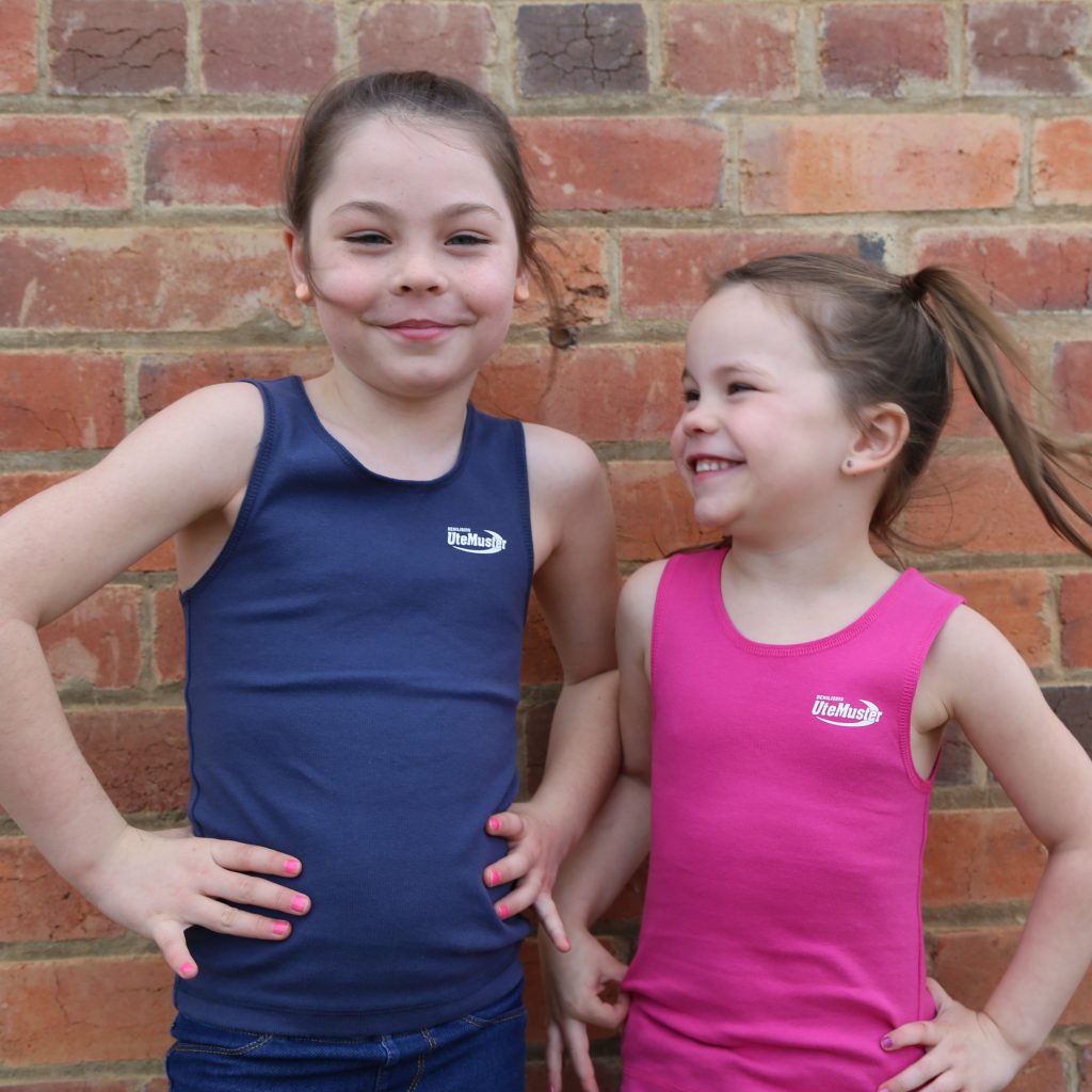 Kids Pink Singlet - Deni Ute Muster