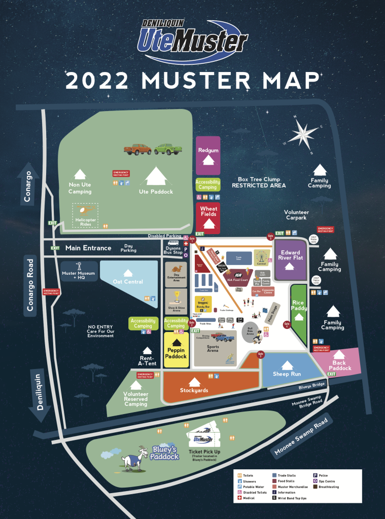 Site Map - Deni Ute Muster