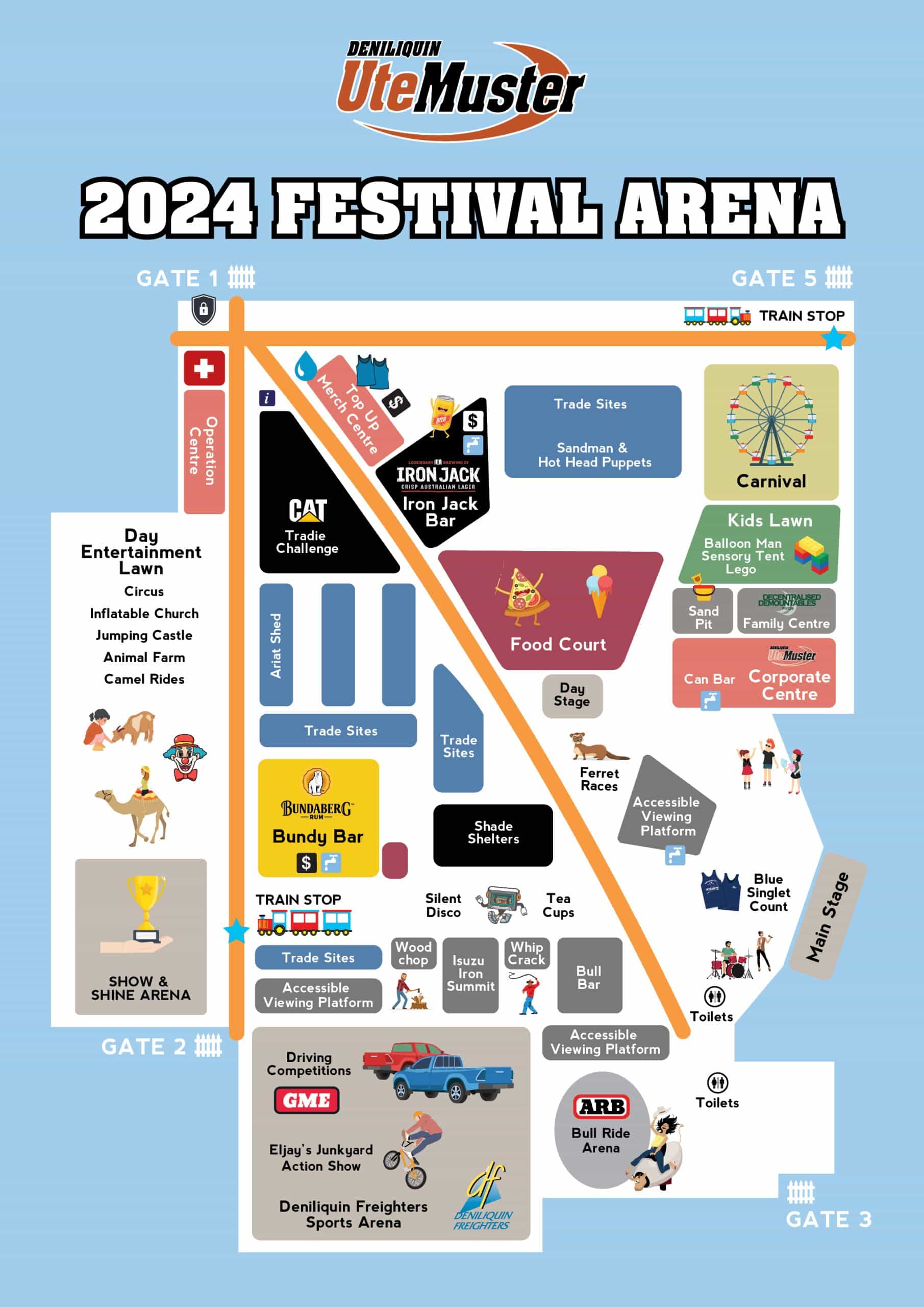 Site Map - Deni Ute Muster