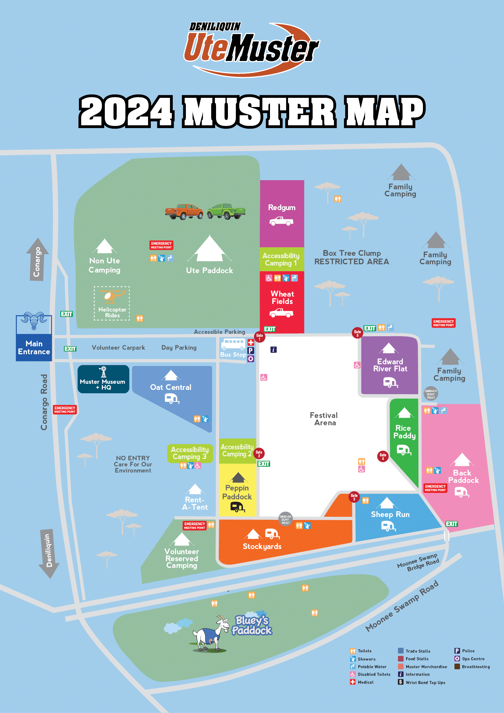 Site Map - Deni Ute Muster