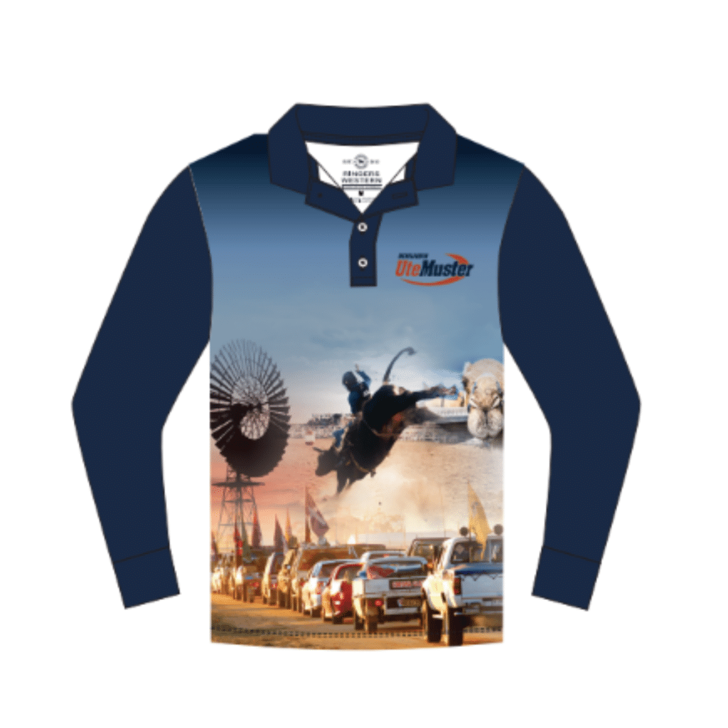 Adults Unisex Deni Ute Muster Fishing Jersey - Deni Ute Muster