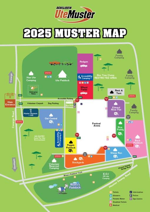 Site Map - Deni Ute Muster